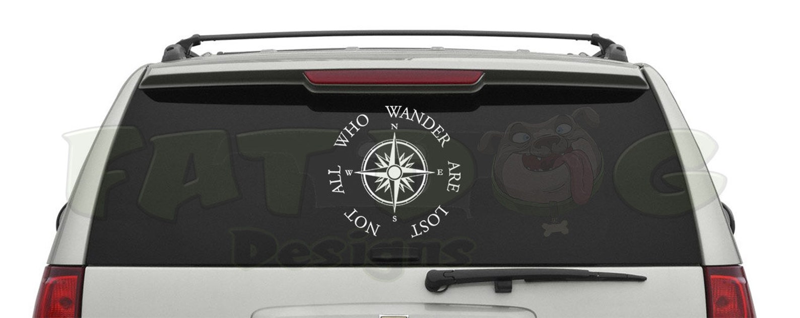 Not All Who Wander Are Lost Compass Removable Vinyl Decal - Adventure ...