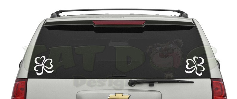 Shamrock Custom Vinyl Decals two Decals Car Decal Wall - Etsy
