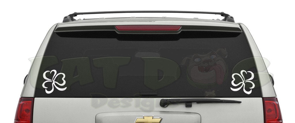 Shamrock Custom Vinyl Decals two Decals Car Decal Wall - Etsy