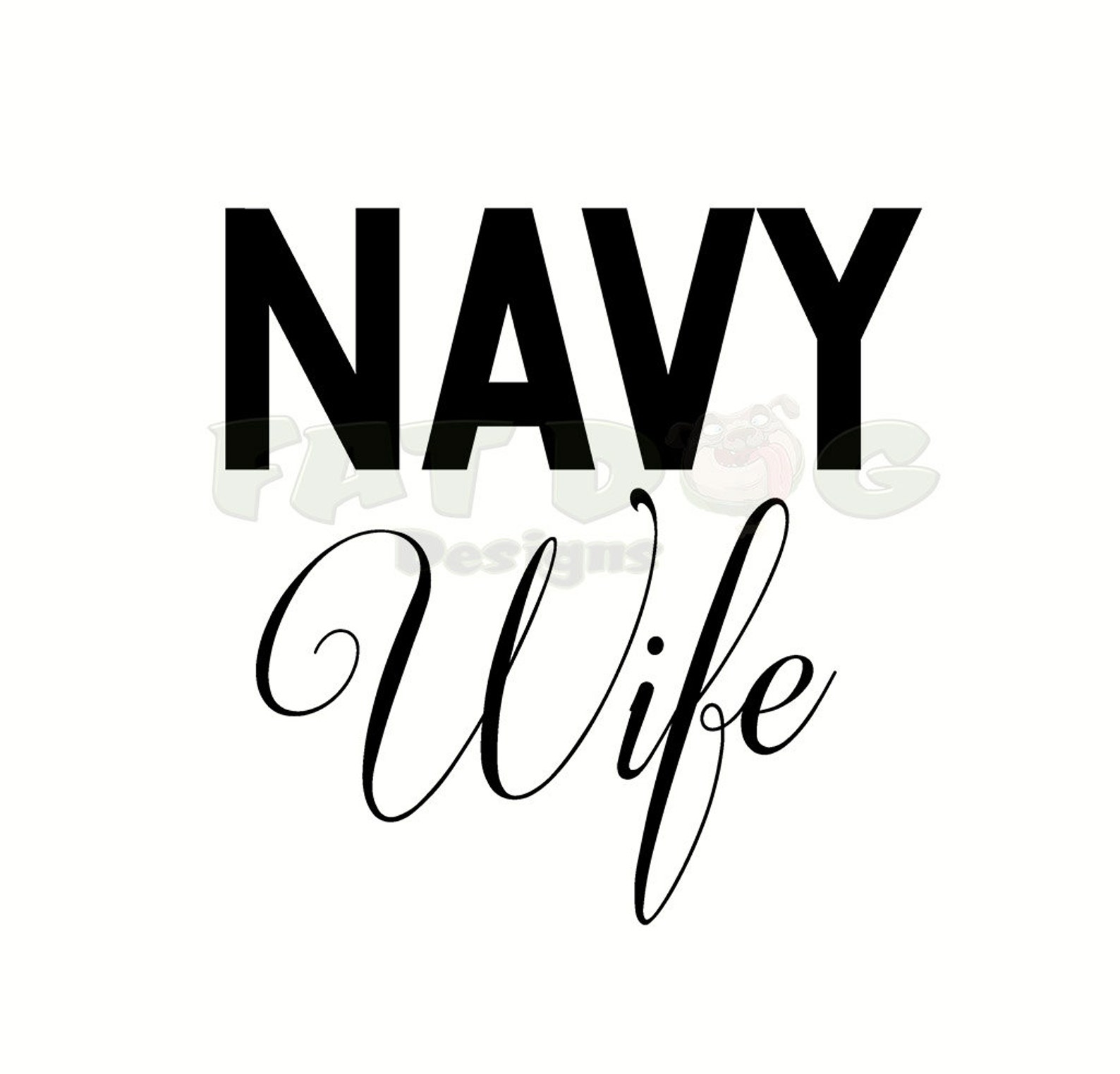 Navy Wife Vinyl Removable Decal for Car Laptop Sticker Wall - Etsy