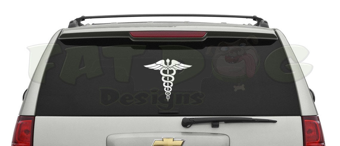 Caduceus Custom Vinyl Decal Medical Professional Nurse - Etsy
