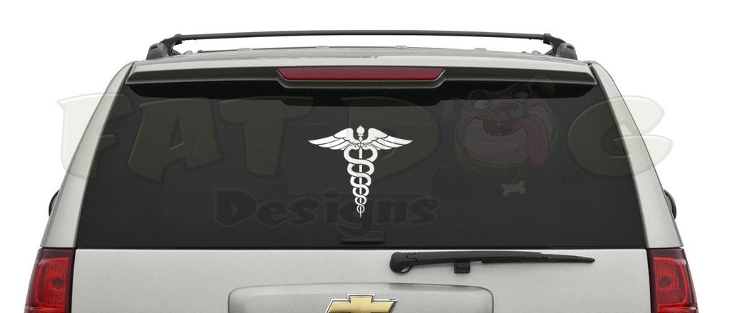 Caduceus Custom Vinyl Decal - Medical Professional, Nurse Gift, Doctor ...