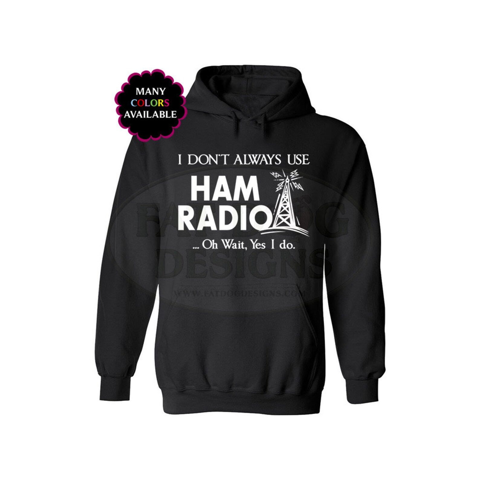 Ham Radio Amateur Radio Custom Hoodie Sweatshirt with Front | Etsy