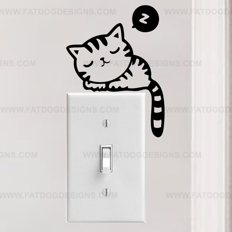 Light Switch Cat Decal - Etsy
