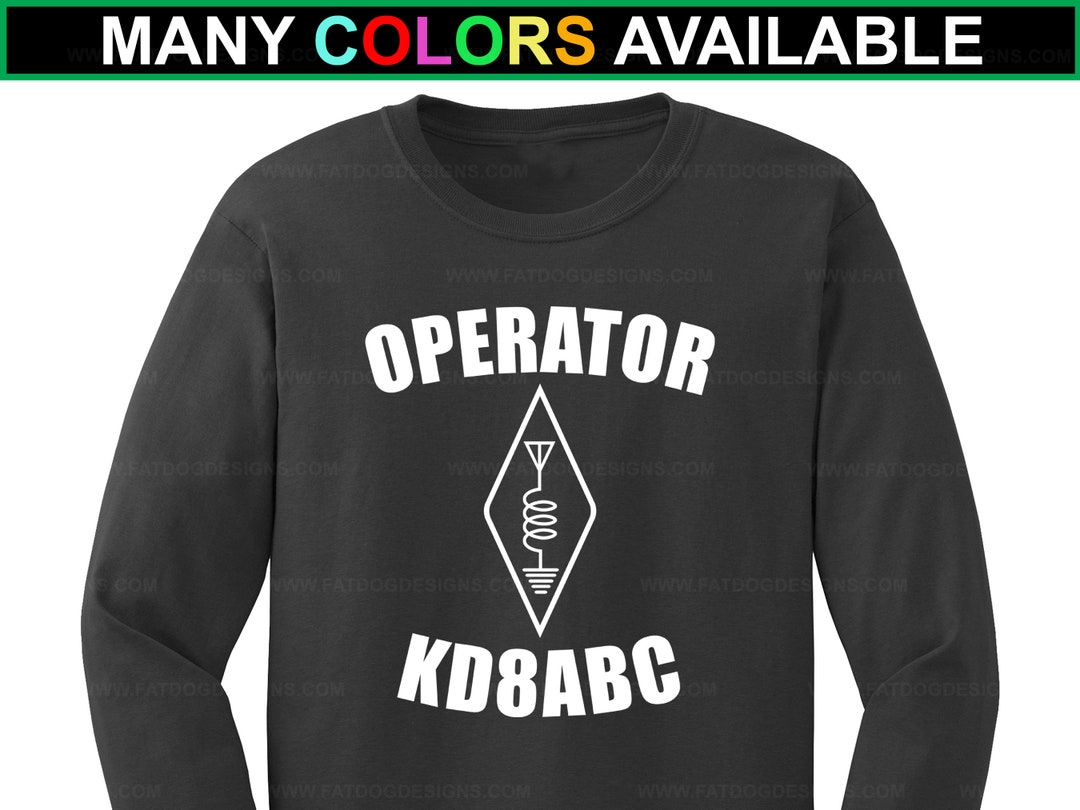 Ham Radio Amateur Radio Custom Call Sign Operator Antenna Custom Long ...