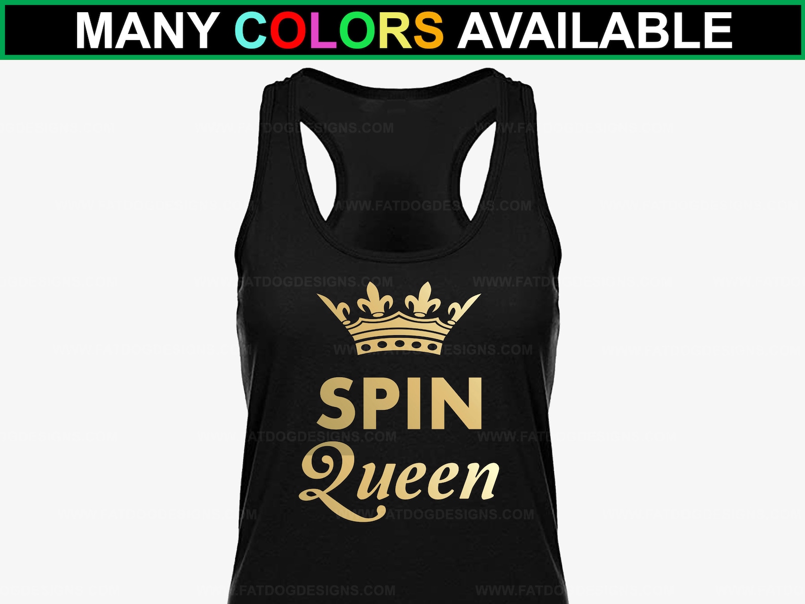 Spin Queen Custom Tank Top XS XL Exercise Bike Fitness - Etsy