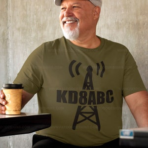 Ham Radio Amateur Radio Custom Call Sign Short-sleeve T-shirt With ...