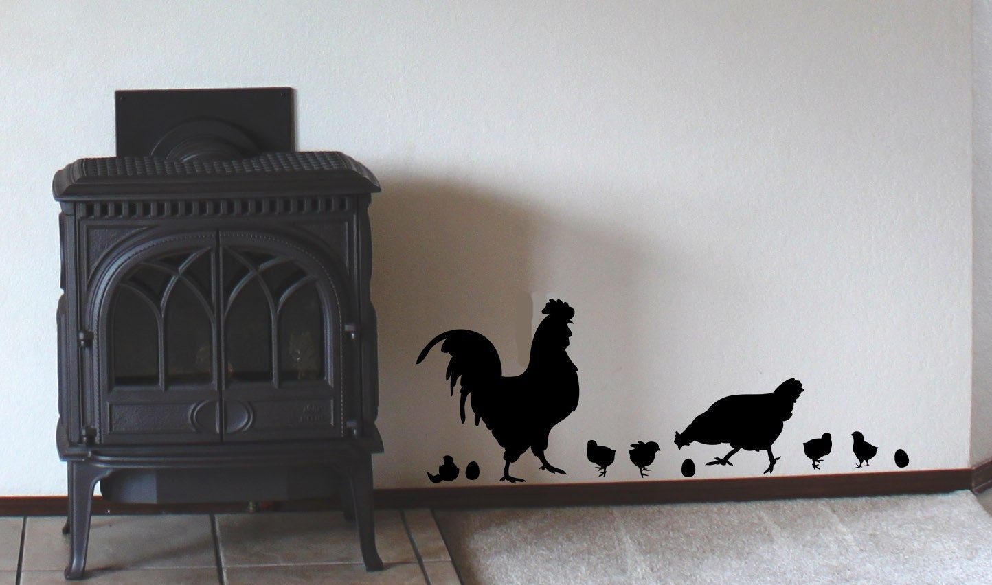 Chicken Rooster Chicks and Eggs Custom Vinyl Decals - Etsy