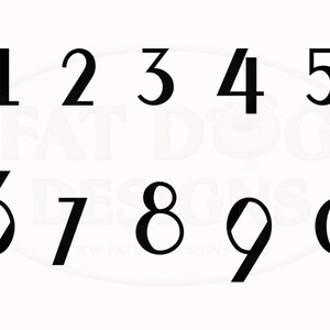 Mailbox Address Number Stickers (up to 5 Numbers) Custom Vinyl Decal ...