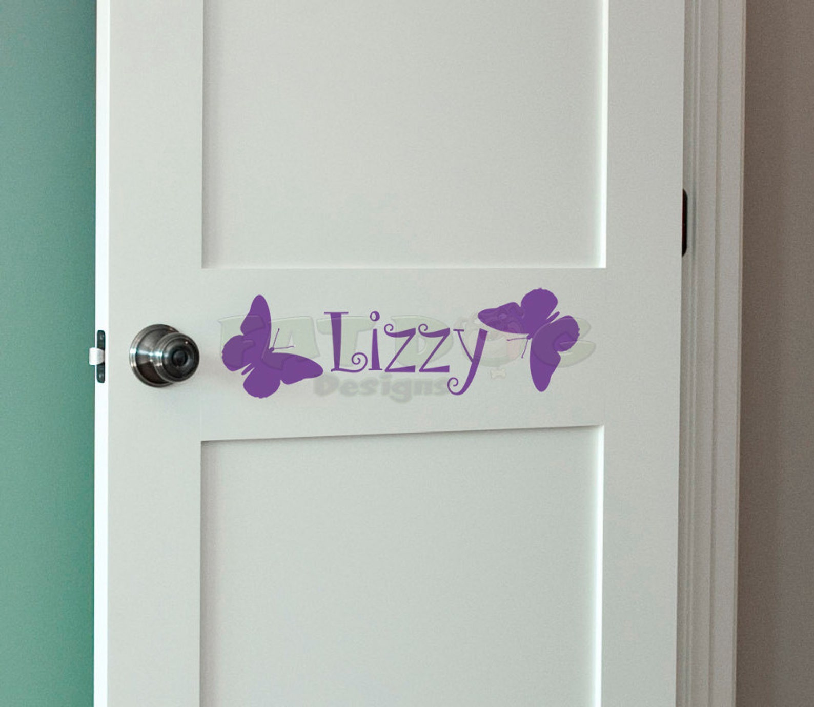 Butterfly Personalized Name Custom Vinyl Decal Kids Room - Etsy