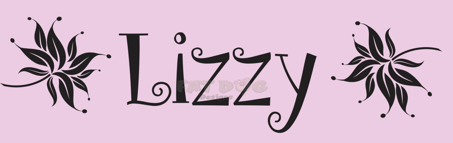 Lily Flower Personalized Name Custom Vinyl Decal Flower - Etsy