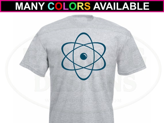 Atom Custom Short-sleeve T-shirt S-6XL Science Shirt - Etsy