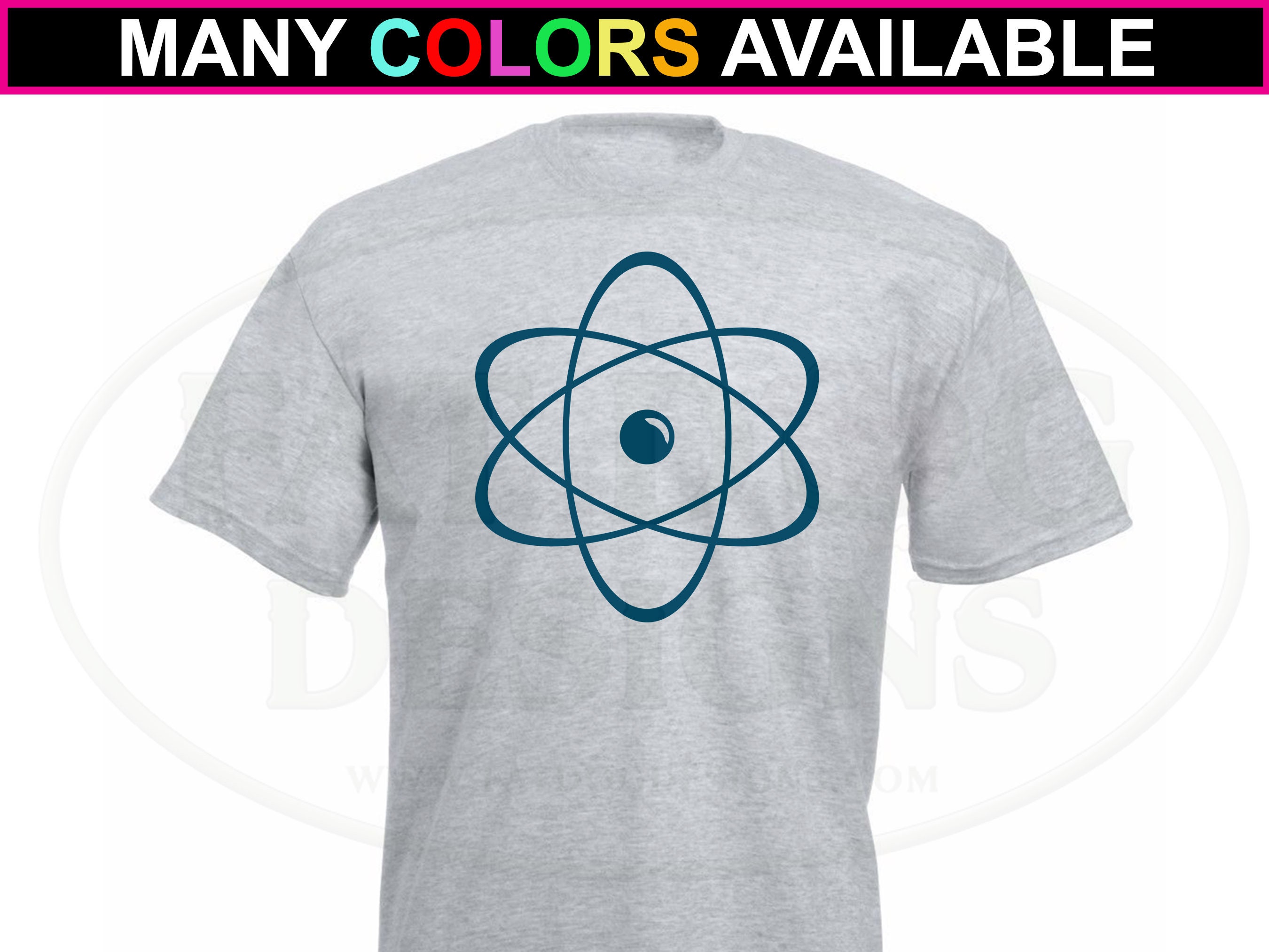 Atom Custom Short-sleeve T-shirt S-6XL Science Shirt - Etsy