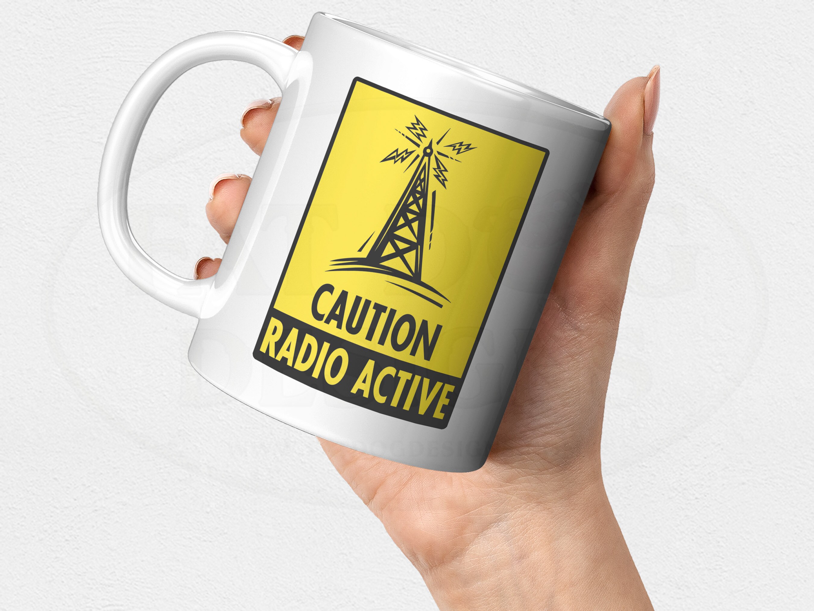 Ham Radio Radio Active on 11 Oz Custom Mug Amateur Radio - Etsy
