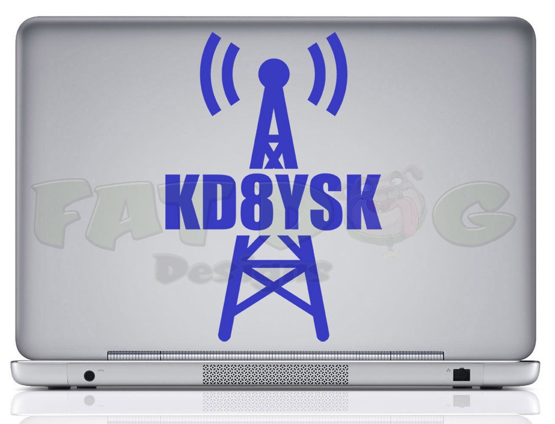 Radio Tower Custom Call Sign Amateur Radio / Ham Radio Removable Vinyl ...