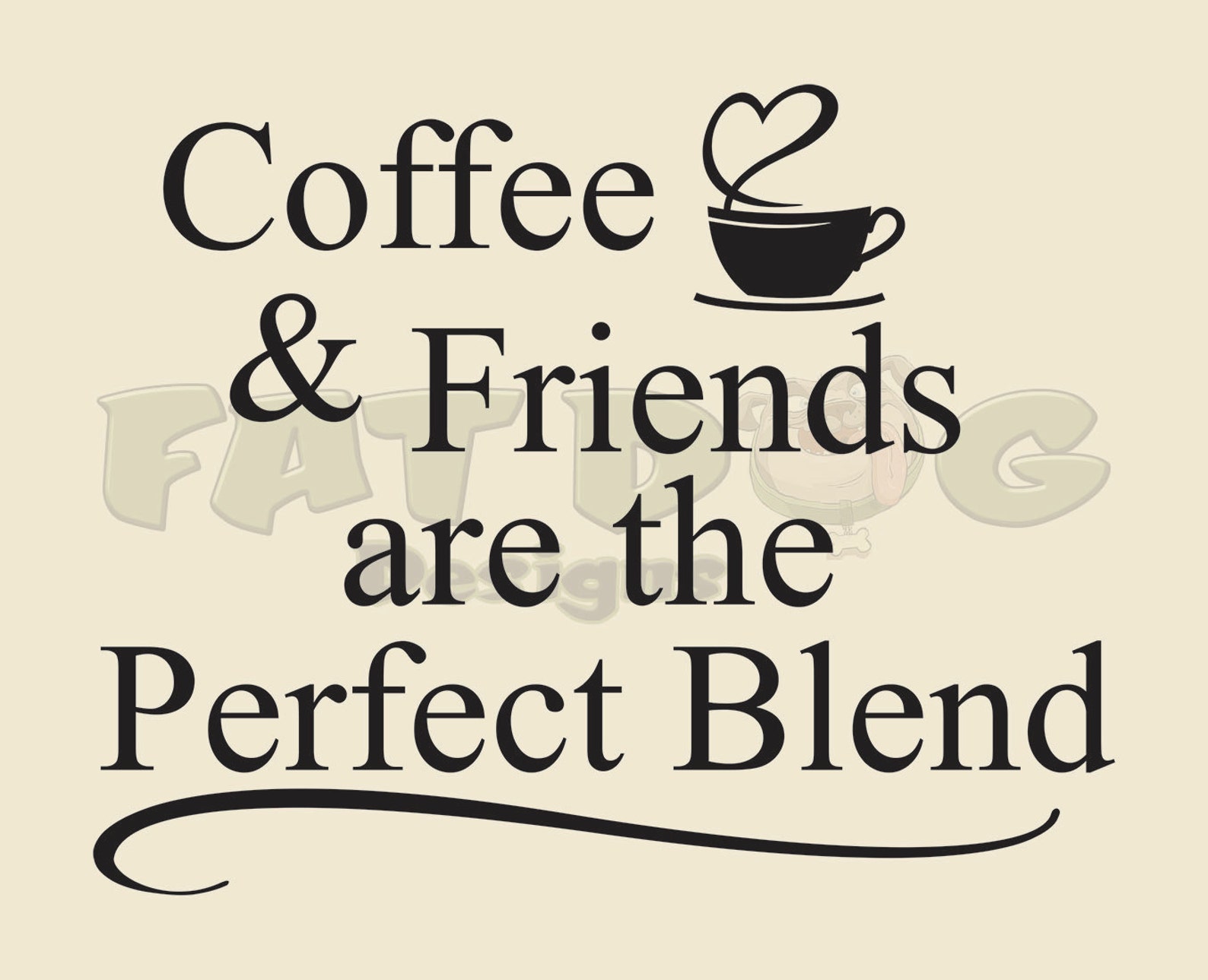Coffee & Friends Make the Perfect Blend Removable Vinyl Decal - Etsy