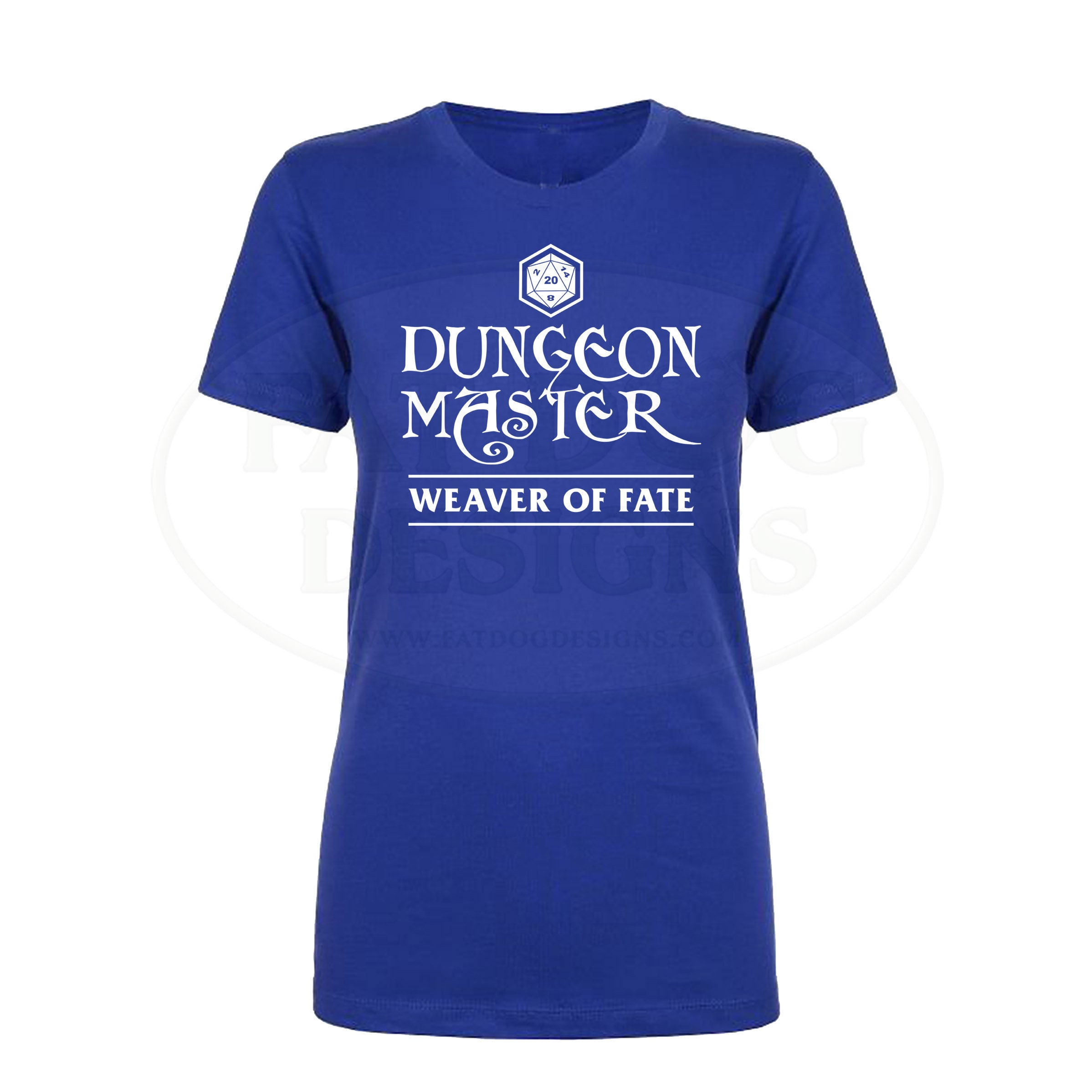 Dungeon Master D20 Custom Ladies Fitted Tee XS 2XL Gamer | Etsy