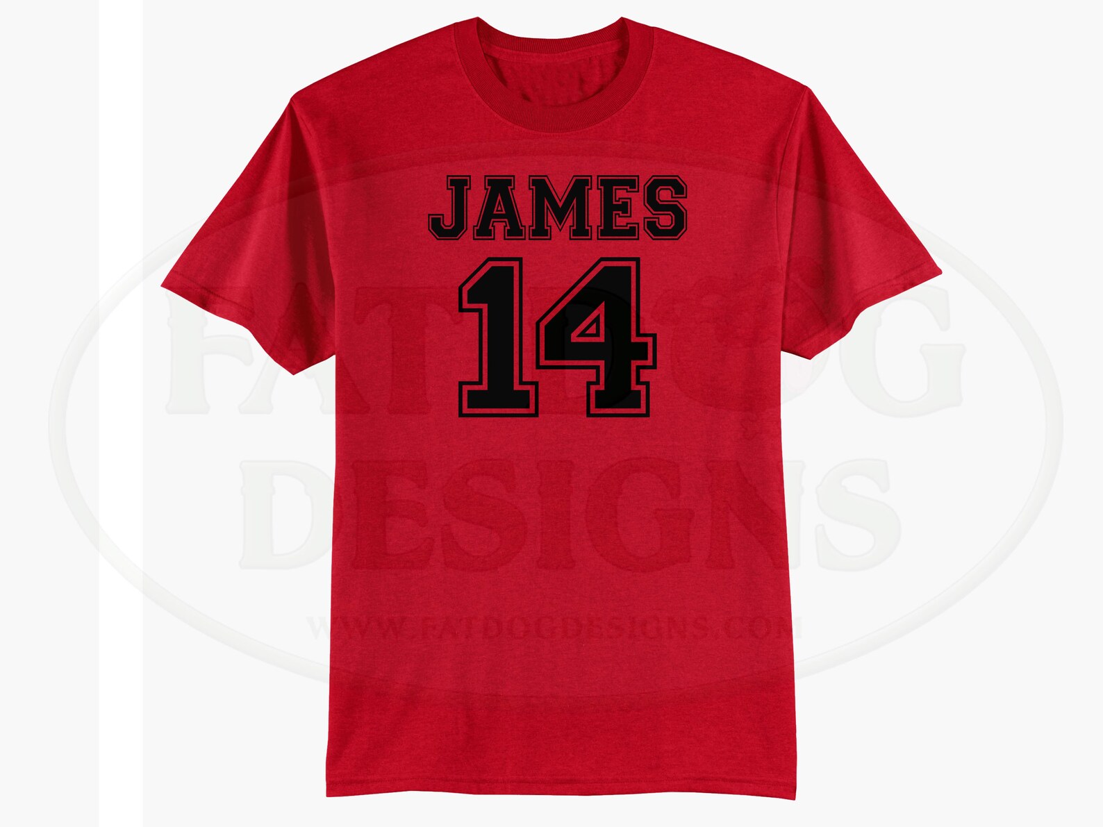 Varsity Style Number and Name Custom Short-Sleeve T-Shirt | Etsy