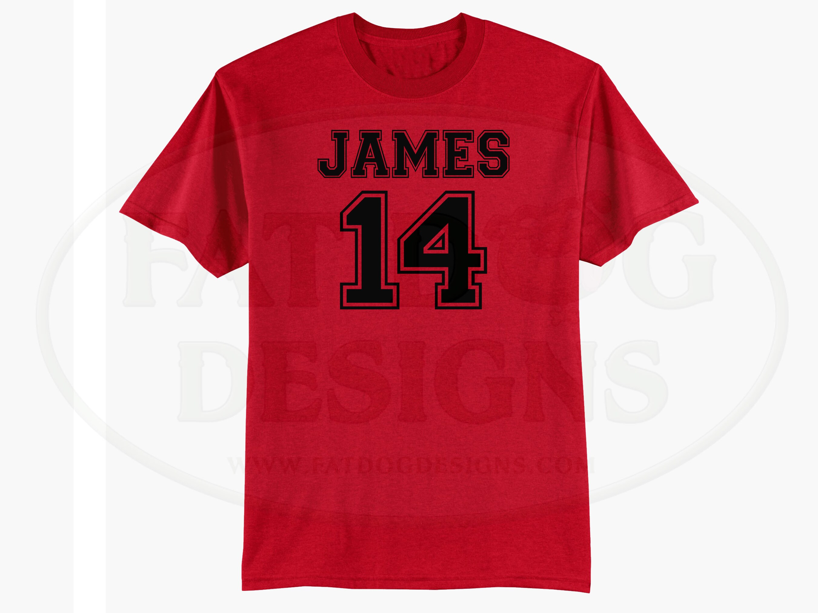 Varsity Style Number and Name Custom Short-sleeve T-shirt (S-5XL ...