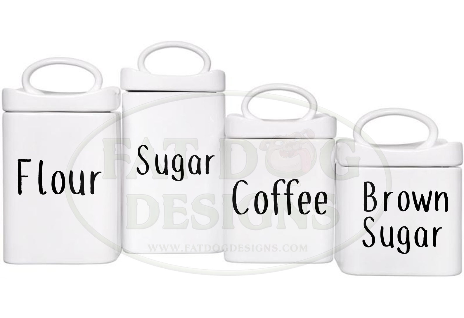 Farmhouse Canister Custom Vinyl Decals Canister Label - Etsy