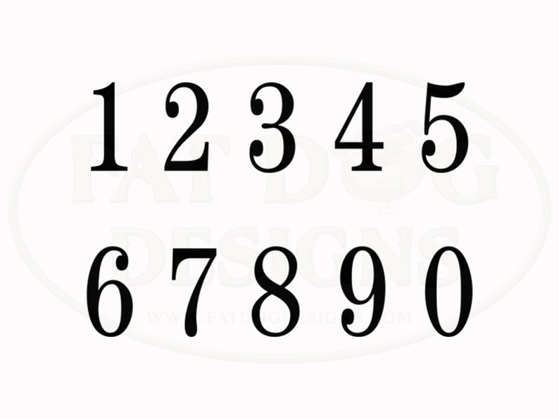 Mailbox Address Number (up to 5 Numbers) Custom Vinyl Decal - Street ...