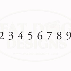 Mailbox Address Number Stickers up to 5 Numbers Custom Vinyl Decal ...
