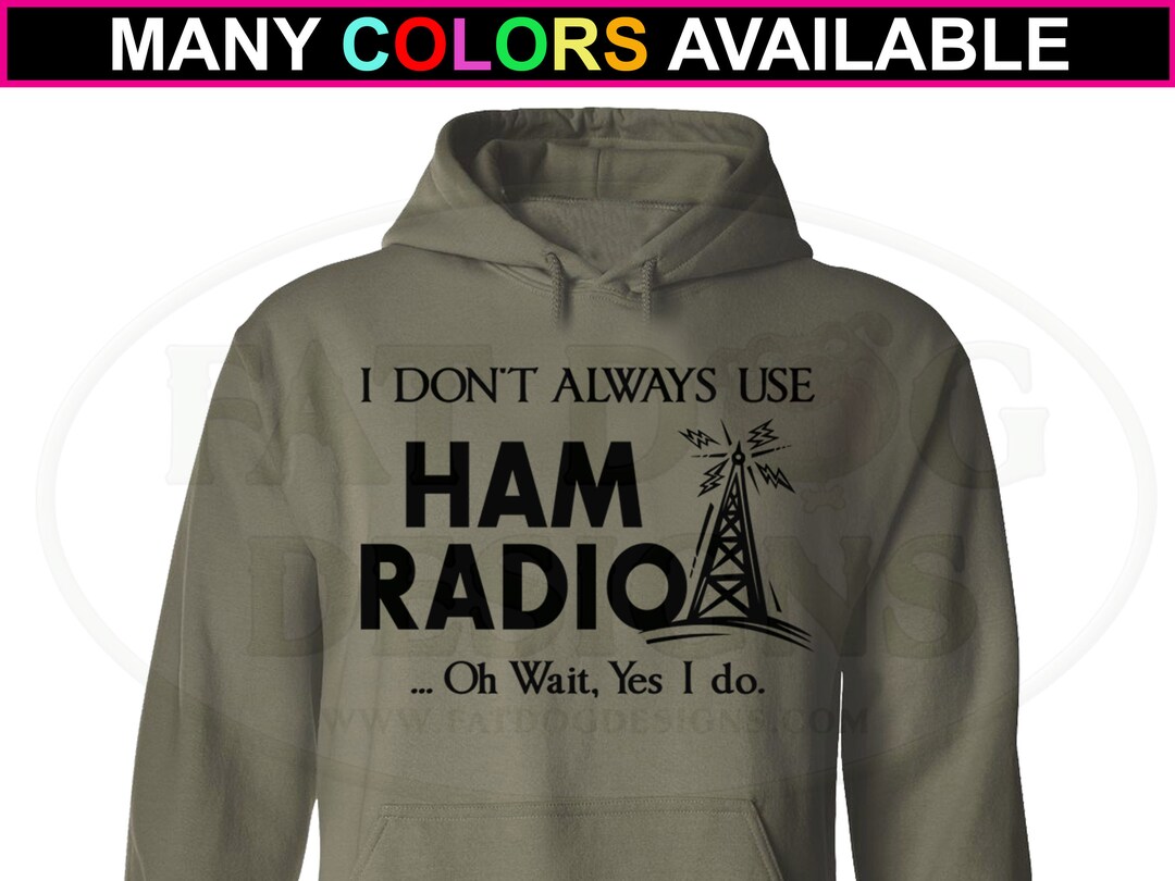 Ham Radio Amateur Radio Custom Hoodie Sweatshirt With Front Pocket (S ...