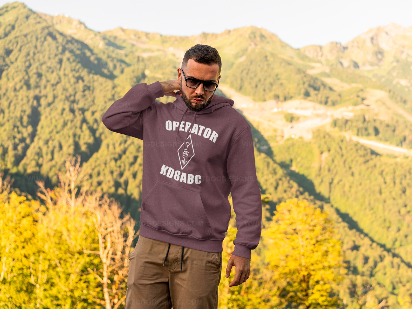 Ham Radio Amateur Radio Custom Call Sign Hooded Sweatshirt - Etsy