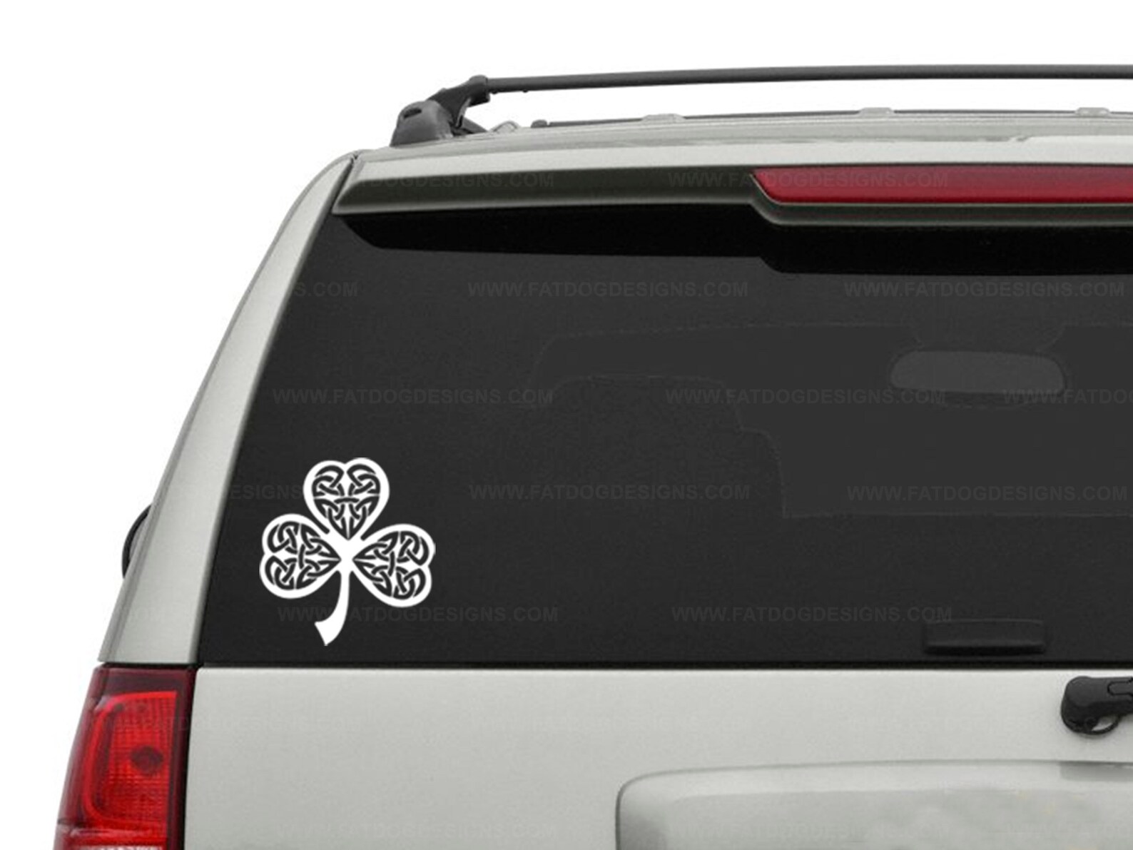 Celtic Knot Shamrock Custom Vinyl Decal - Car Decal, Wall Decal, Laptop ...