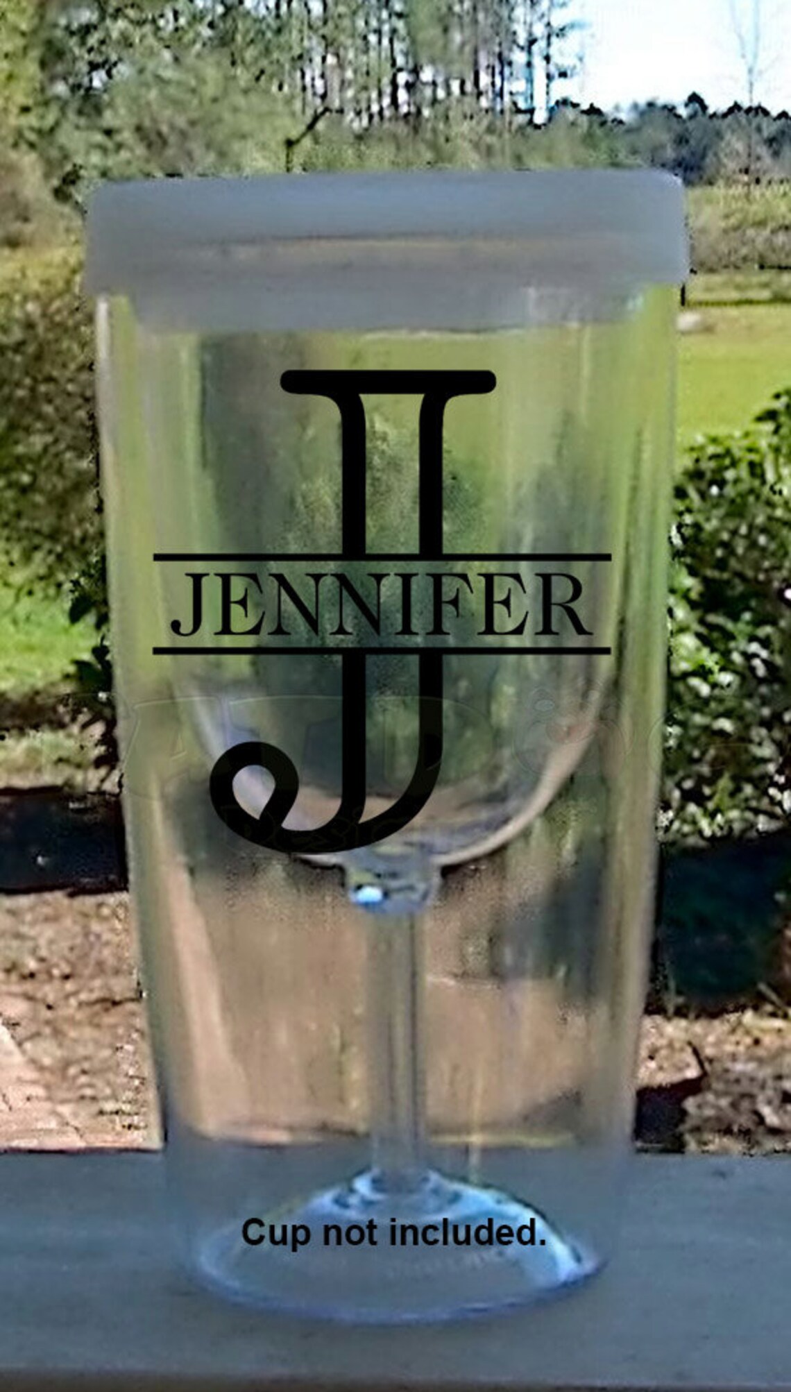 Monogram Letter With Name Custom Vinyl Decal Mailbox Decal | Etsy
