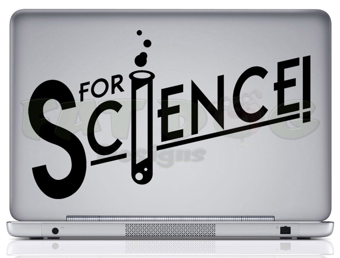 For Science! Removable Vinyl Decal for Classroom, STEM Sign, Science ...