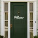 Welcome Custom Vinyl Decal - Farmhouse Welcome Sign, Farmhouse Decor ...