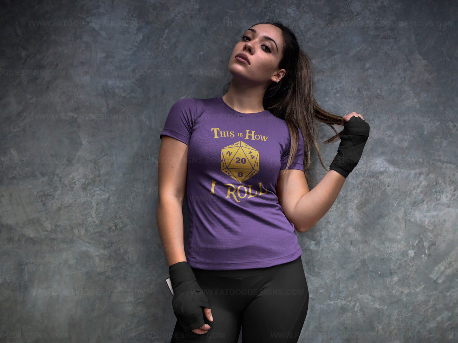 This is How I Roll D20 Custom Ladies Fitted Tee XS- 2XL Gamer Gift, D&D Tshirt, Dnd, RPG Shirt ...