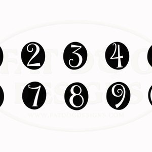 Mailbox Address Number Stickers (up to 5 Numbers) Custom Vinyl Decal ...