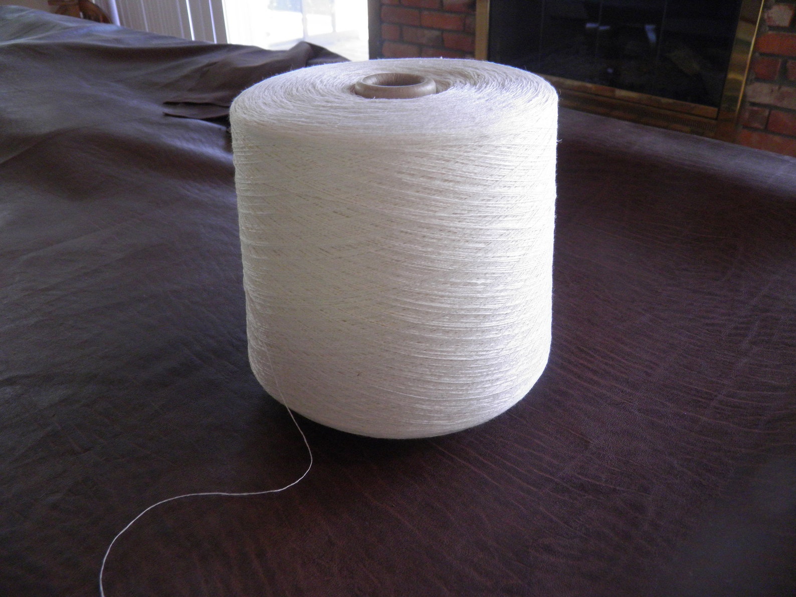 Natural 2-ply Linen Yarn Cone 2lb 13oz Weaving Tatting Lace - Etsy