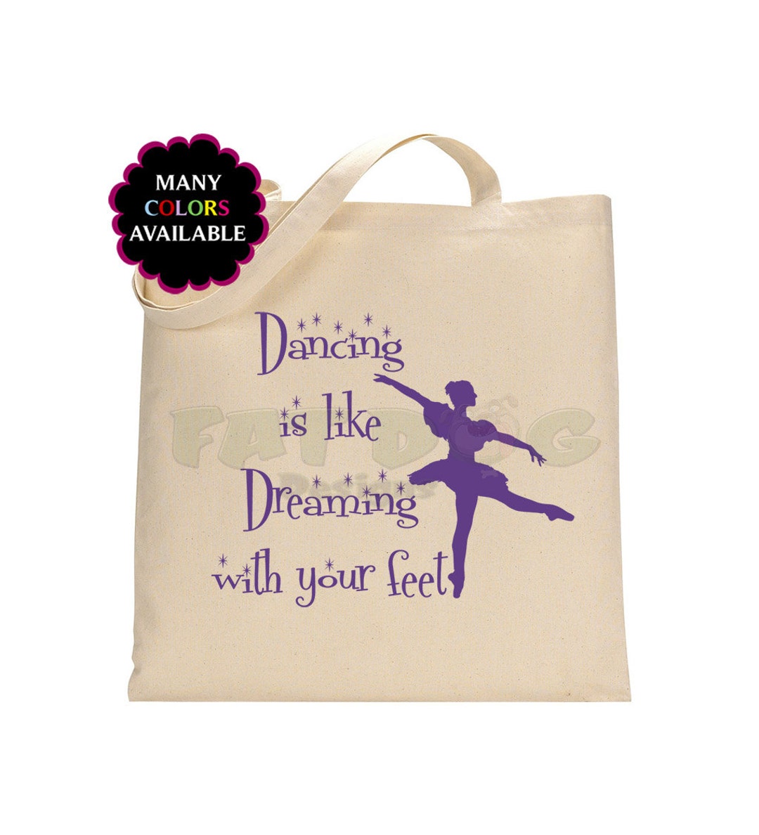 Personalized Girls Dance Bags, Ballet Bag for Girls Dancing is Like ...