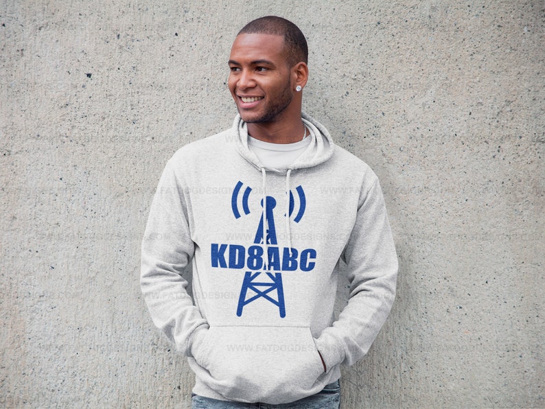 Ham Radio Amateur Radio Custom Call Sign Hoodie (S - 5XL) Sweatshirt ...