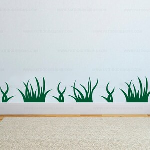 Grass Custom Vinyl Wall Decal - Set of Grass Patchs, Kids Room Decal ...