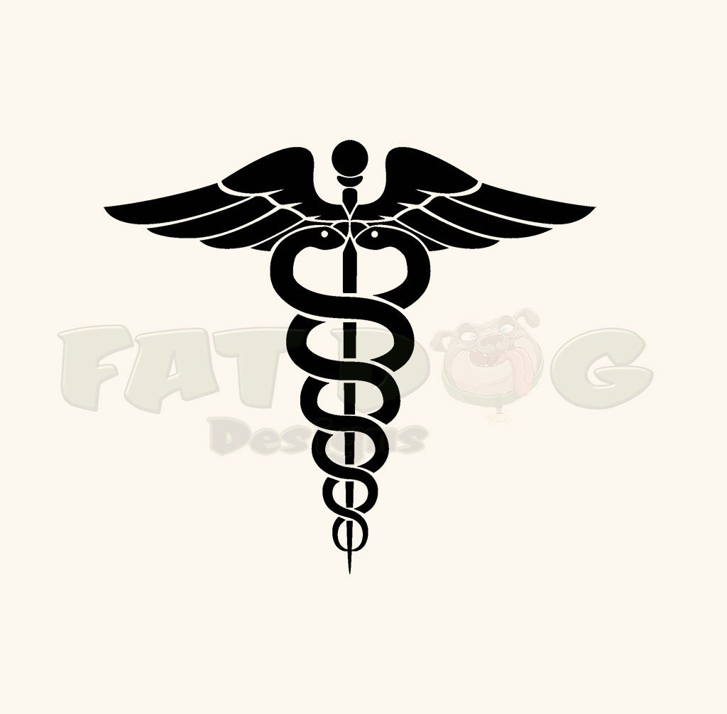 Caduceus Custom Vinyl Decal Medical Professional Nurse - Etsy