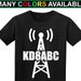 Ham Radio Amateur Radio Custom Call Sign W/ Tower Short-sleeve T-shirt ...