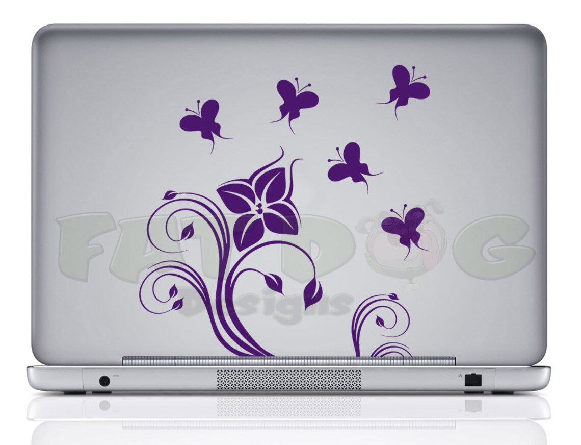 Butterflies and Flower Custom Vinyl Decal Instapot Decal - Etsy