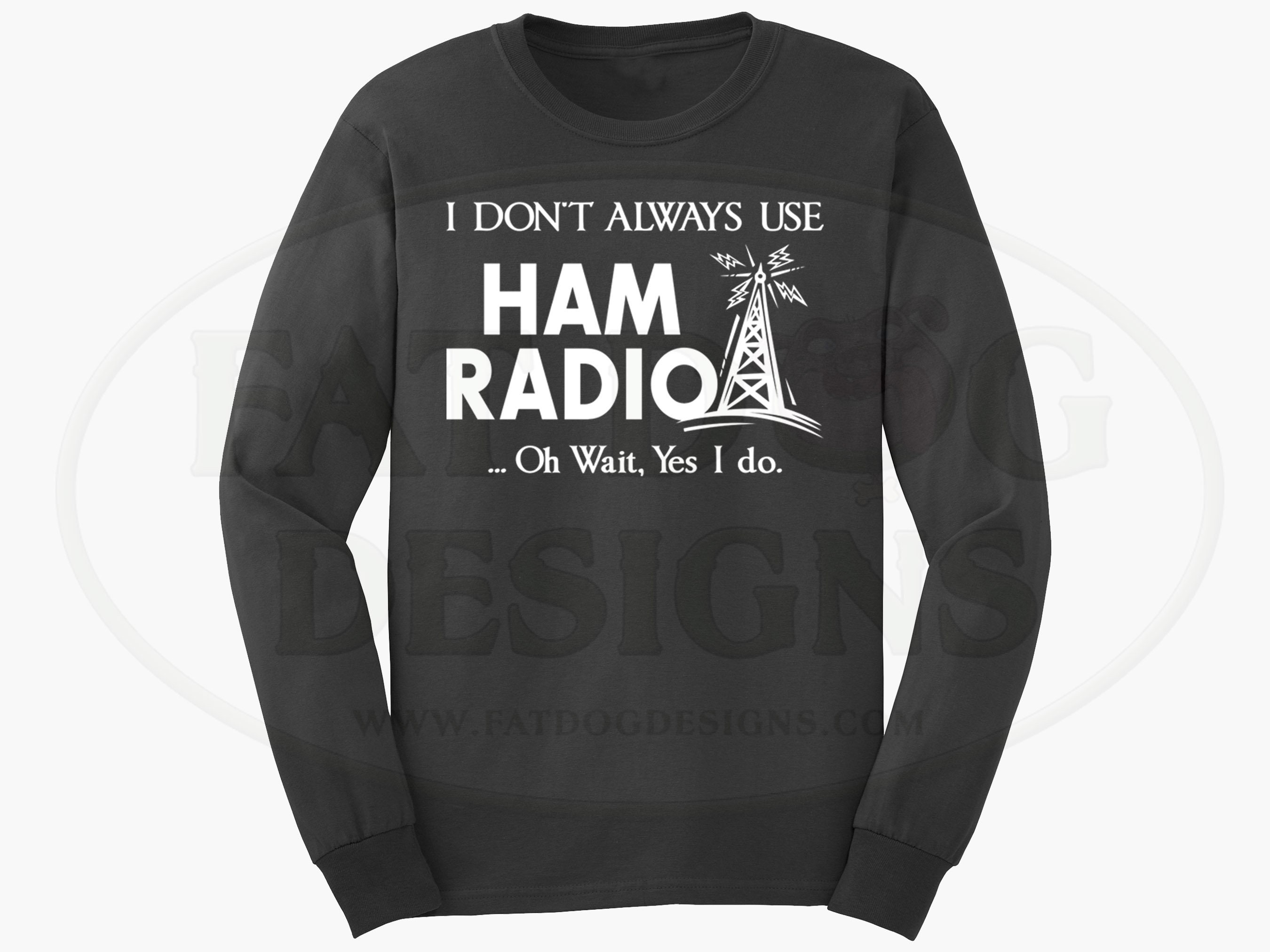 Ham Radio Amateur Radio Custom Radio Tower Long-sleeved - Etsy