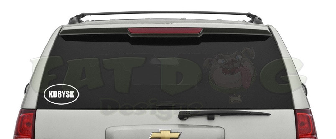 Call Sign Badge Amateur Radio / Ham Radio Custom Vinyl Decal - Amateur ...