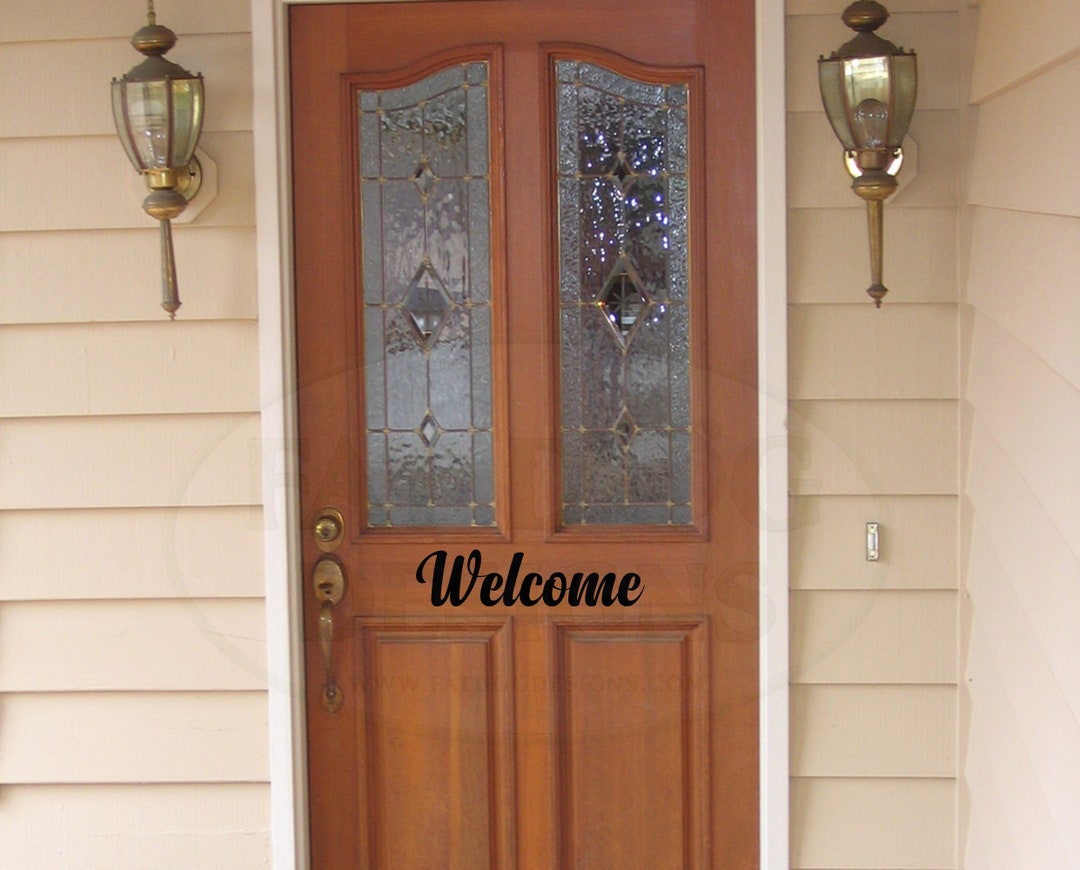 Welcome Custom Vinyl Decal - Farmhouse Welcome Sign, Farmhouse Decor ...
