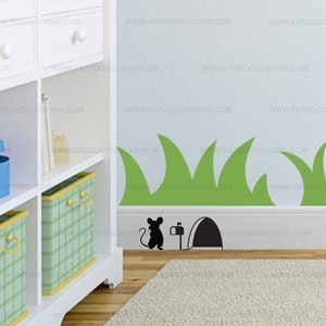 Mouse Hole With Mouse and Mailbox Custom Vinyl Decals - Mouse House ...