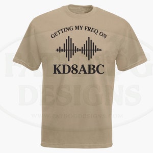 Ham Radio Amateur Radio Custom Call Sign Getting My Freq on Custom ...