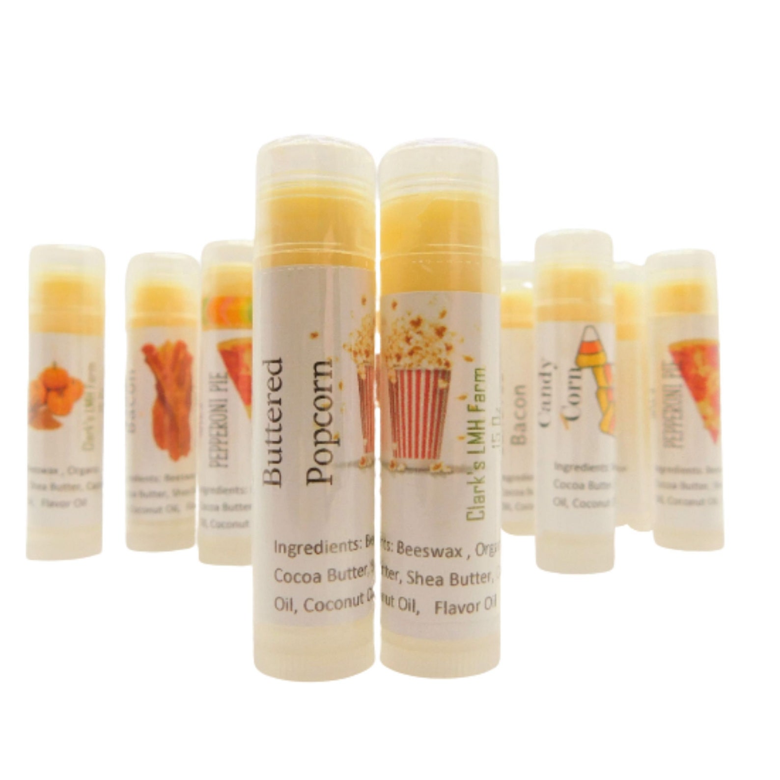 Buttered Popcorn Lip Balm With Cocoa Butter and Shea | Etsy