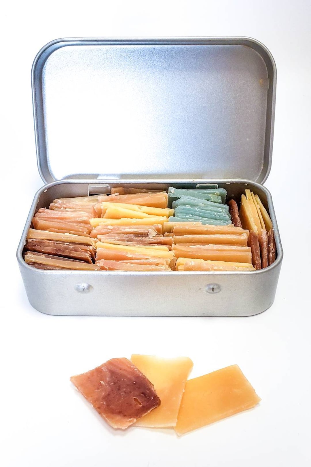 Handmade Soap Tin | Mixed Assorted Scents | 100+ Uses | Portable Solid ...