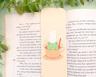 Moon Frog Bookmark / Digital Art Illustration Books | Etsy