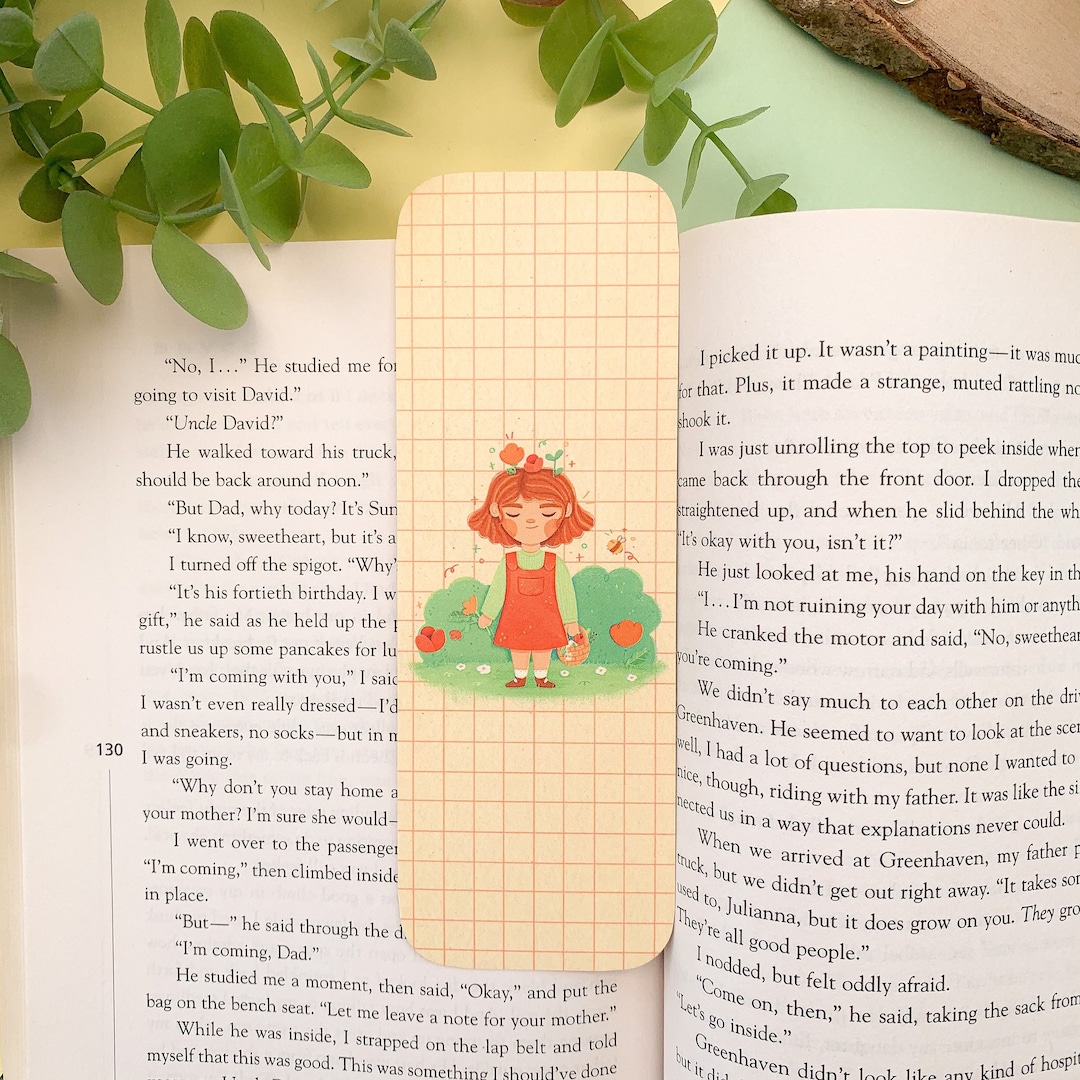 Flower Picking - Bookmark | Digital Art, Illustration, Books, Reading ...